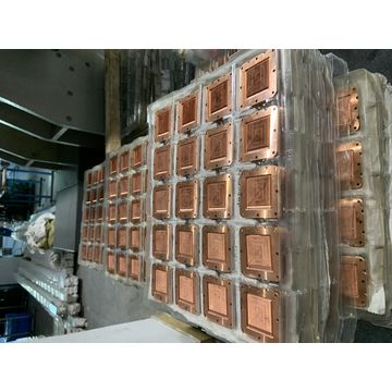 China Ultra-thin Copper Heatsink 44x40x3mm for Computer Water Cooling ...