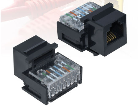 Toolless Network Keystone Jack Connector, NEPCI XJY-NE-65 CAT3 RJ11 ...