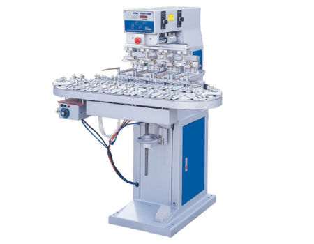 China Fully automatic pad printer, 4-color turntable pad printer on ...