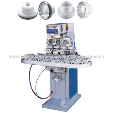 China Fully automatic pad printer, 4-color turntable pad printer on ...