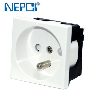 Manufacturer French standard outlet AC power socket module 250V 16A 45 ...