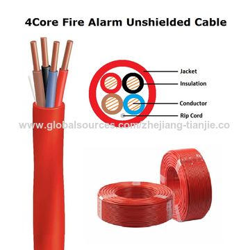 China Shielded fire alarm cable UL FPL/FPLR use for alarm/security ...