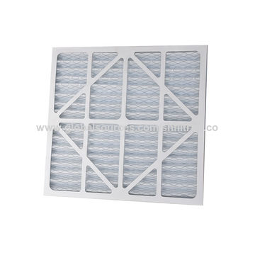 China HVAC Cardboard Pleat Panel large filtration area Air Filter for ...