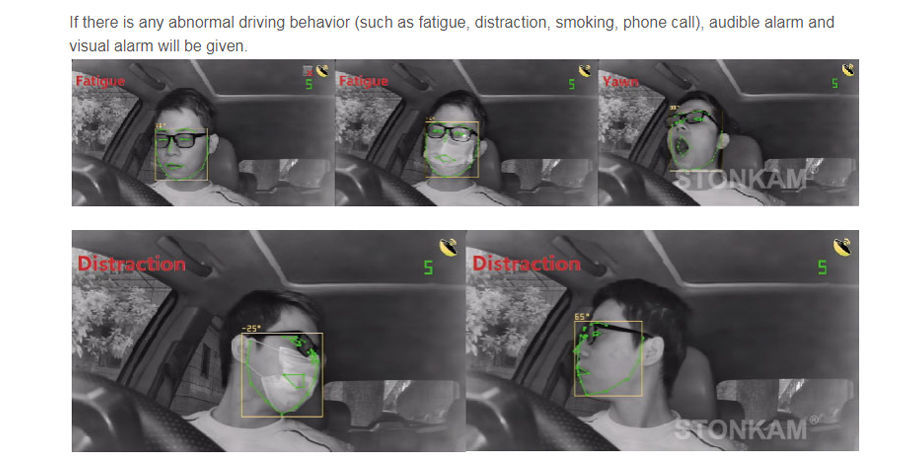 China STONKAM Driver Status Monitoring System with fatigue, distraction ...