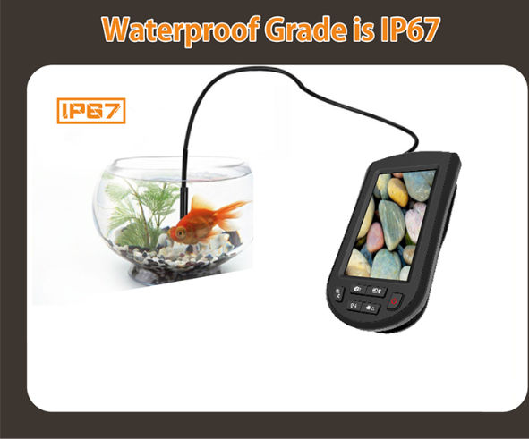 China 9mm Portable Digital Flexible Inspection Camera with 2.4" LCD ...