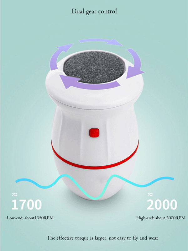 China Electric Callus Remover Foot Scrubber Recyclable Sandpaper Heads ...