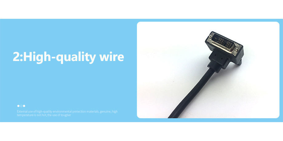 90 degree Right-angle DVI18+1 male to male Cable with Ethernet and gold ...