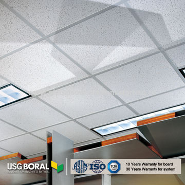 China USG Boral 16mm Radar climaplus acoustical ceiling board ...