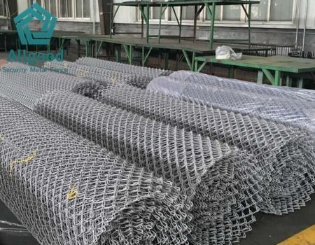 Plant Knuckle Barb selvedge diamond mesh chain link fence factory,6ft ...