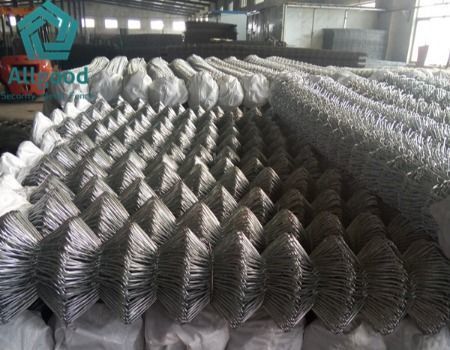 Plant Knuckle Barb selvedge diamond mesh chain link fence factory,6ft ...