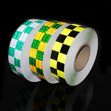 China Wholesale stickers square grid checker pattern reflective tapes ...