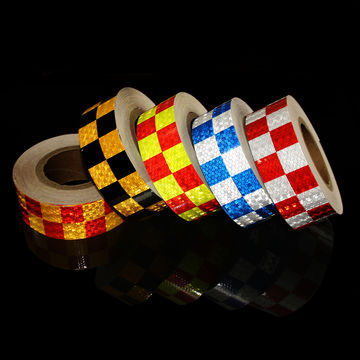 China Wholesale stickers square grid checker pattern reflective tapes ...