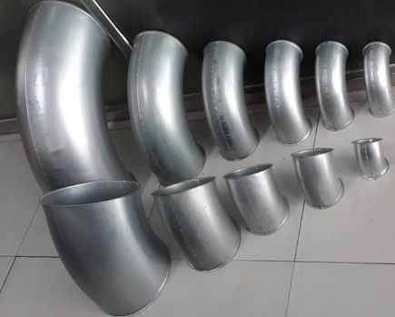 China 140mm Press Fitting Bend 45 Degree used for dust extraction ...