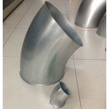 China 140mm Press Fitting Bend 45 Degree used for dust extraction ...