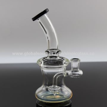 China 8 inches bong small pocket size dab rigs with quartz banger multi ...