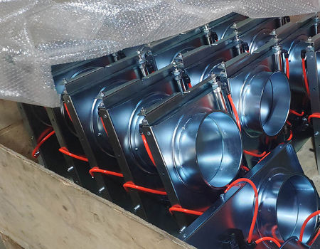 Dust Extractor Blast Gate 250mm , Pneumatic and Manual, damper sliding ...