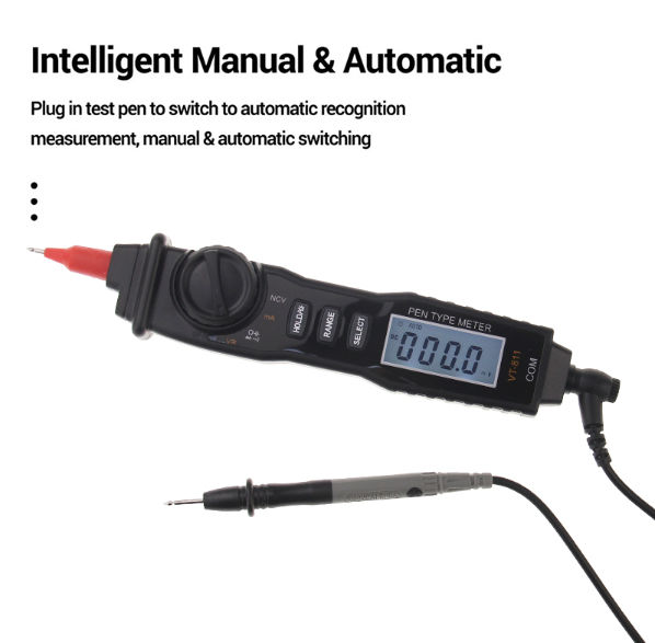 China NCV AC DC Small Pocket Size intelligent Smart Multimeter Pen on ...