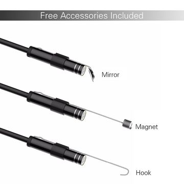 China 8mm Wifi Waterproof Flexible semi-rigid cable borescope Endoscope ...