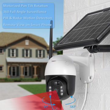 China PIR Motion Detection WiFi Solar Camera Rechargeable Battery Solar ...