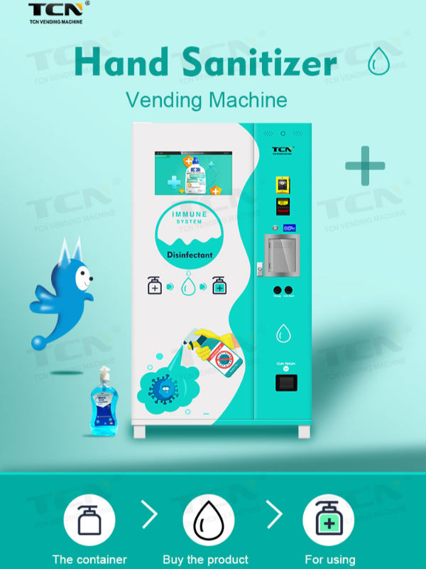 China TCN Hand Sanitizer Vending Machine China Factory Intelligent 24 ...