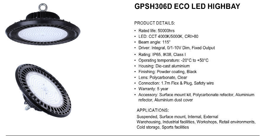 UFO LED High Bay Light with Diffuser, LED High Bay LED UFO Light LED ...