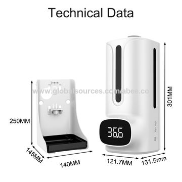 China Intelligent vertical bracket infrared thermometer with digital ...