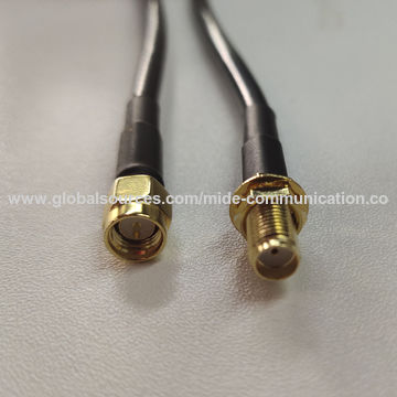 China SMAM-LMR200-SMAF SMA connector LMR-200 coaxial cable on Global ...