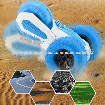 China Amazon 3 Wheel Double Sided RC Car 180 Degree Flip off-road TOY CAR 2.4G Remote Control ...