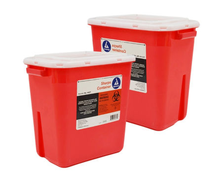 China Biohazard disposal containers sharps medical waste box 2 gallon ...