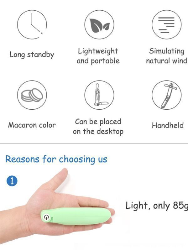 China CE RoHS Handheld Usb Table Fan Portable Foldable Electric Mini ...