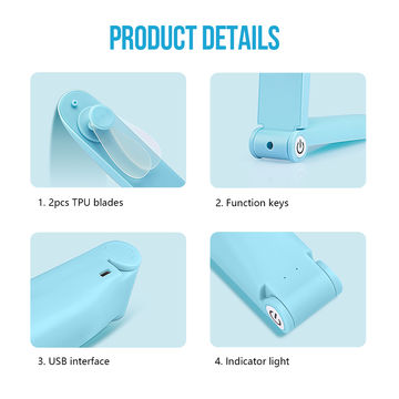 China CE RoHS Handheld Usb Table Fan Portable Foldable Electric Mini ...