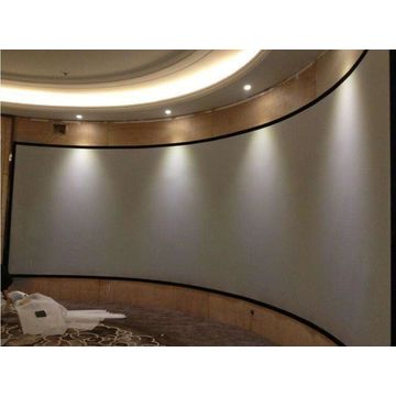 China Home Curved Fixed Frame Projection Screen with Acoustically ...