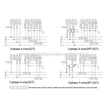 China 3 phase energy meter multi-functional measure all electric ...