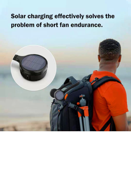 China 360 rotation solar soft neck fans&neck fan&usb fan&2000mAH solar ...