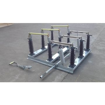 China 33kV fuse disconnect switch, porcelain material with fuse earth ...