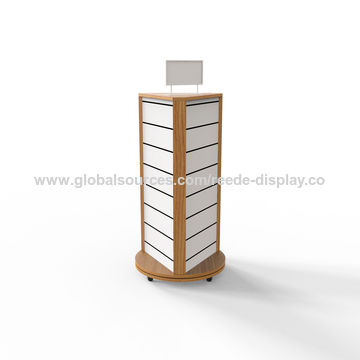 China 3 Sided Triangle Display Rotating Racks Spinning Display Stand ...