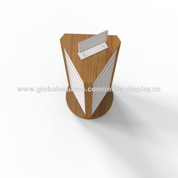 China 3 Sided Triangle Display Rotating Racks Spinning Display Stand ...