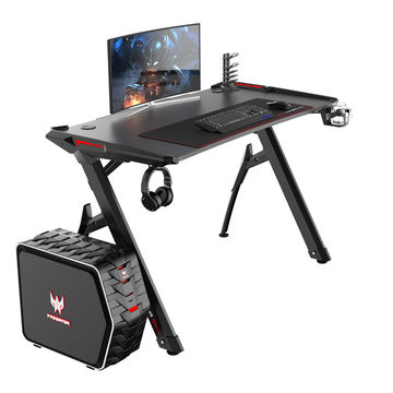 China (MASK-BLADE) Morden Iron Frame custom gaming computer desk on ...