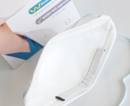 N95 RESPIRATOR EXCELLENT FACE FIT ,F550 DUCKBILL MASK, NIOSH N95 ...