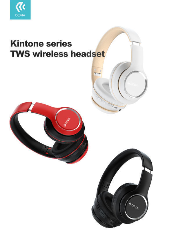 Devia Kintone series wireless headphone foldable BT5.0 Wireless ...