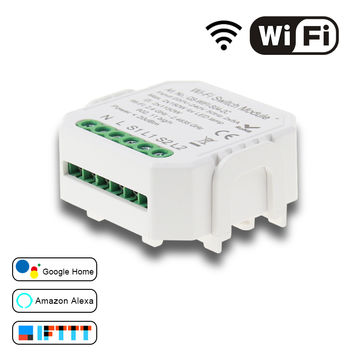 China 10A Max wifi smart switch module 2 gang 2 way smart switch box ...