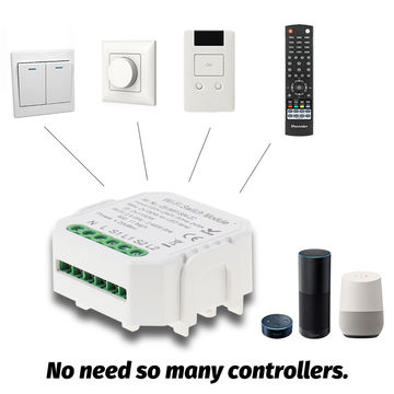 China 10A Max wifi smart switch module 2 gang 2 way smart switch box ...