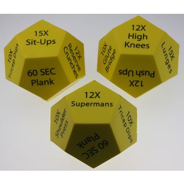 China 12 Side Fitness Yoga Exercise Sports Gym Stress Ball PU Foam Dice ...