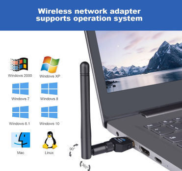 802.11AC 1200mbps 2.4Ghz 5.8Ghz Dual Band Wireless USB WiFi Adapter ...