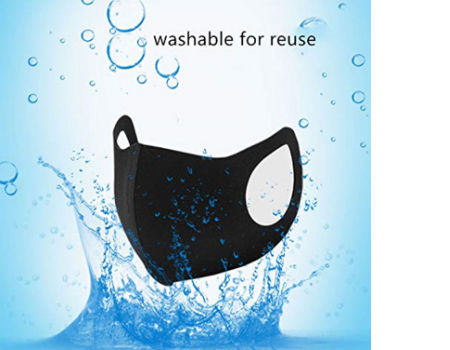 Sponge Face Covering Washable Reusable Fashion Face Mask Mouth Covering ...