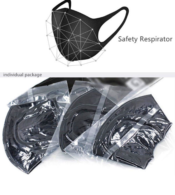 Sponge Face Covering Washable Reusable Fashion Face Mask Mouth Covering ...