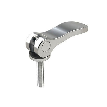 China Customized aluminium quick work steel handle fixture parts thread ...