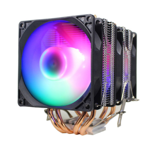 China 2 & 3 fans CPU cooler fan 4 & 6 copper heat pipes for LGA775 ...