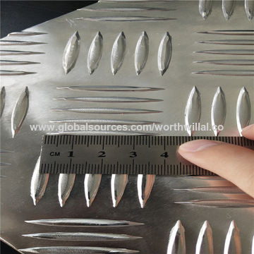 China 6mm thick checkered plate 3105 h22 en aluminium plat checkered ...