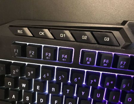 Big Size Rgb Gaming Membrane Keyboards With Macro Keys, Macro Recording ...